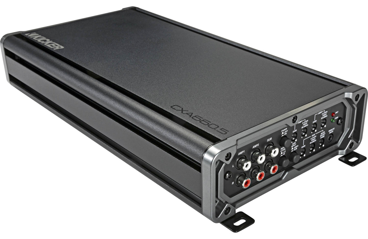 Kicker 46CXA660.5 CX Series 5-channel car amplifier — 65 watts RMS x 4 ...